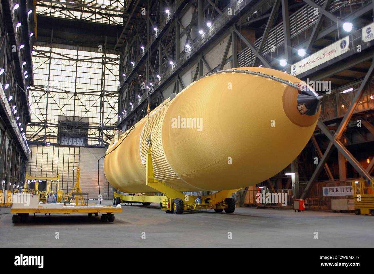 KENNEDY SPACE CENTER, FLA. - The redesigned External Tank is ready to ...