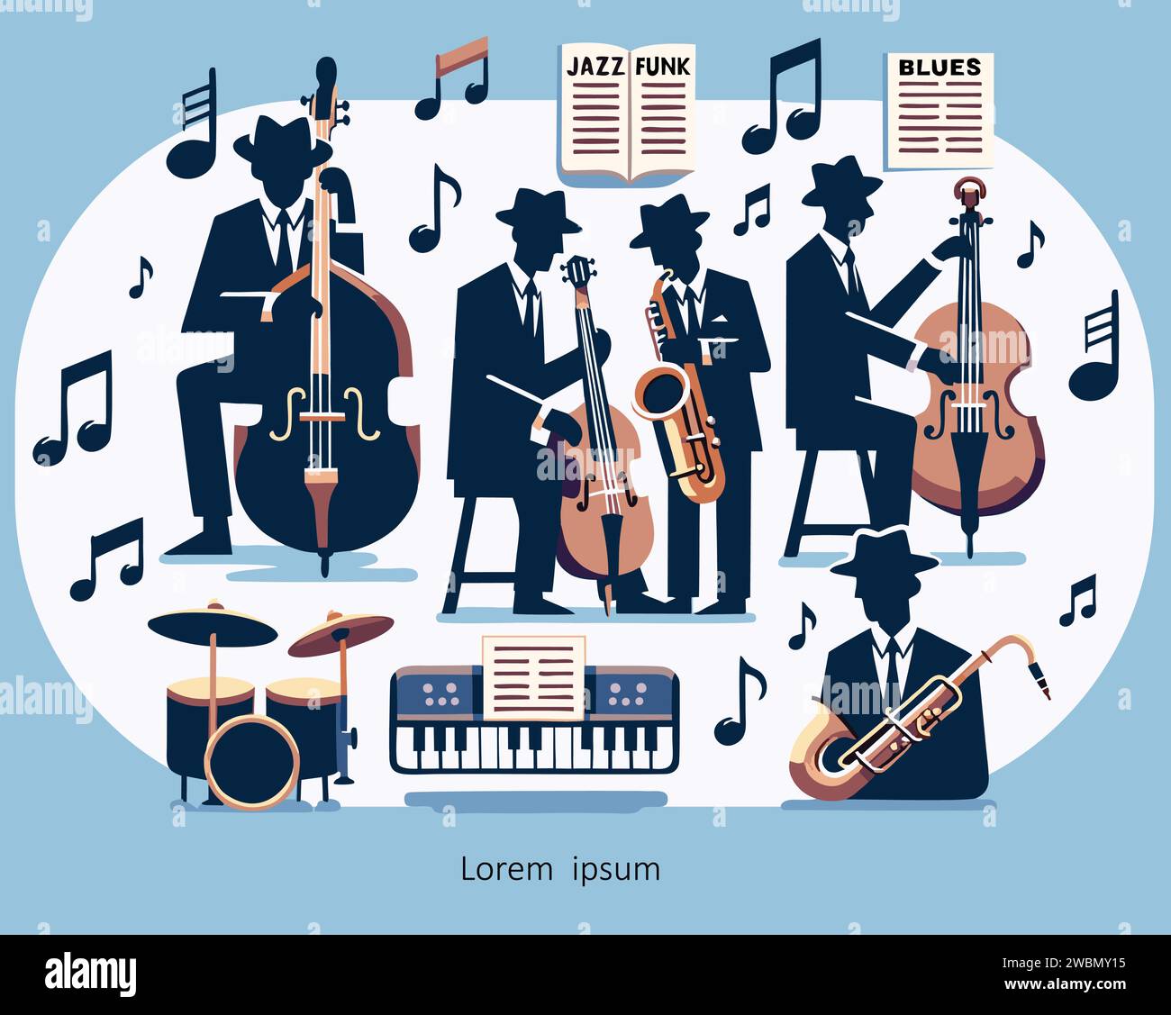 Piano repertoire Stock Vector Images - Alamy