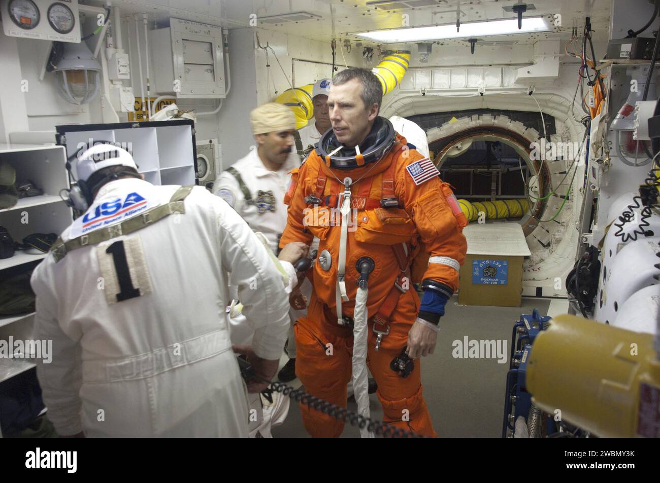 CAPE CANAVERAL, Fla. -- In the White Room of Launch Pad 39A at NASA's ...