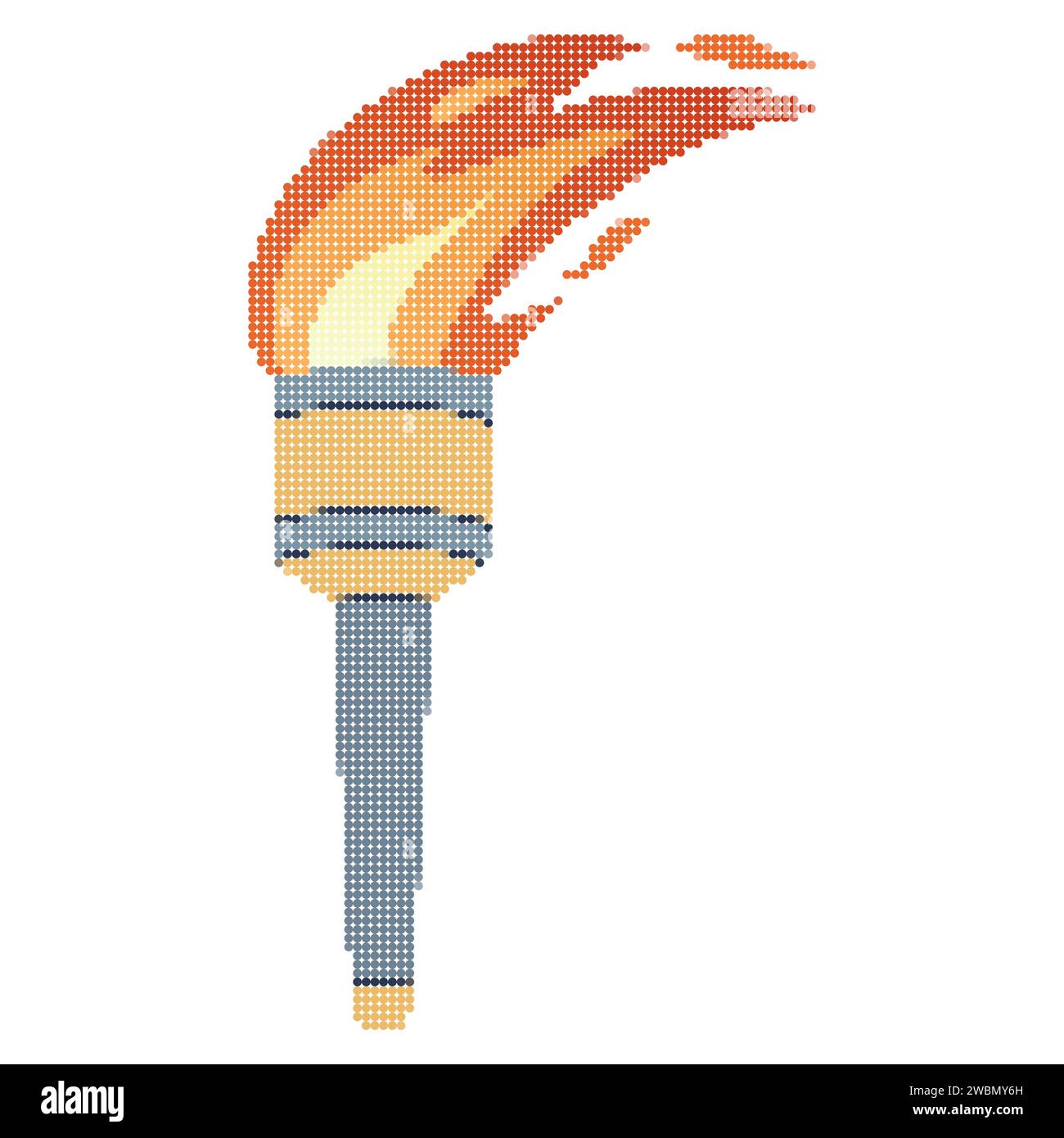 Carrying flaming torches Stock Vector Images - Alamy