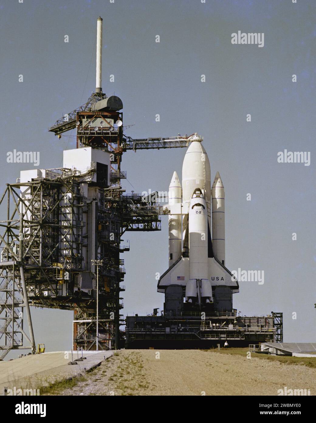 KENNEDY SPACE CENTER, FLA. - America's Space Shuttle stands poised on ...