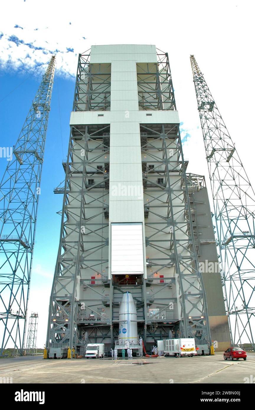 KENNEDY SPACE CENTER, FLA. - On Launch Complex 37 at Cape Canaveral Air ...