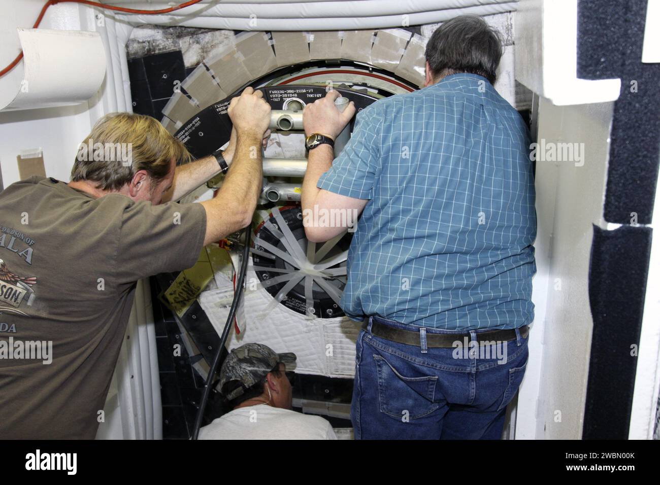 CAPE CANAVERAL, Fla. -- Inside Orbiter Processing Facility-1 at NASA’s ...