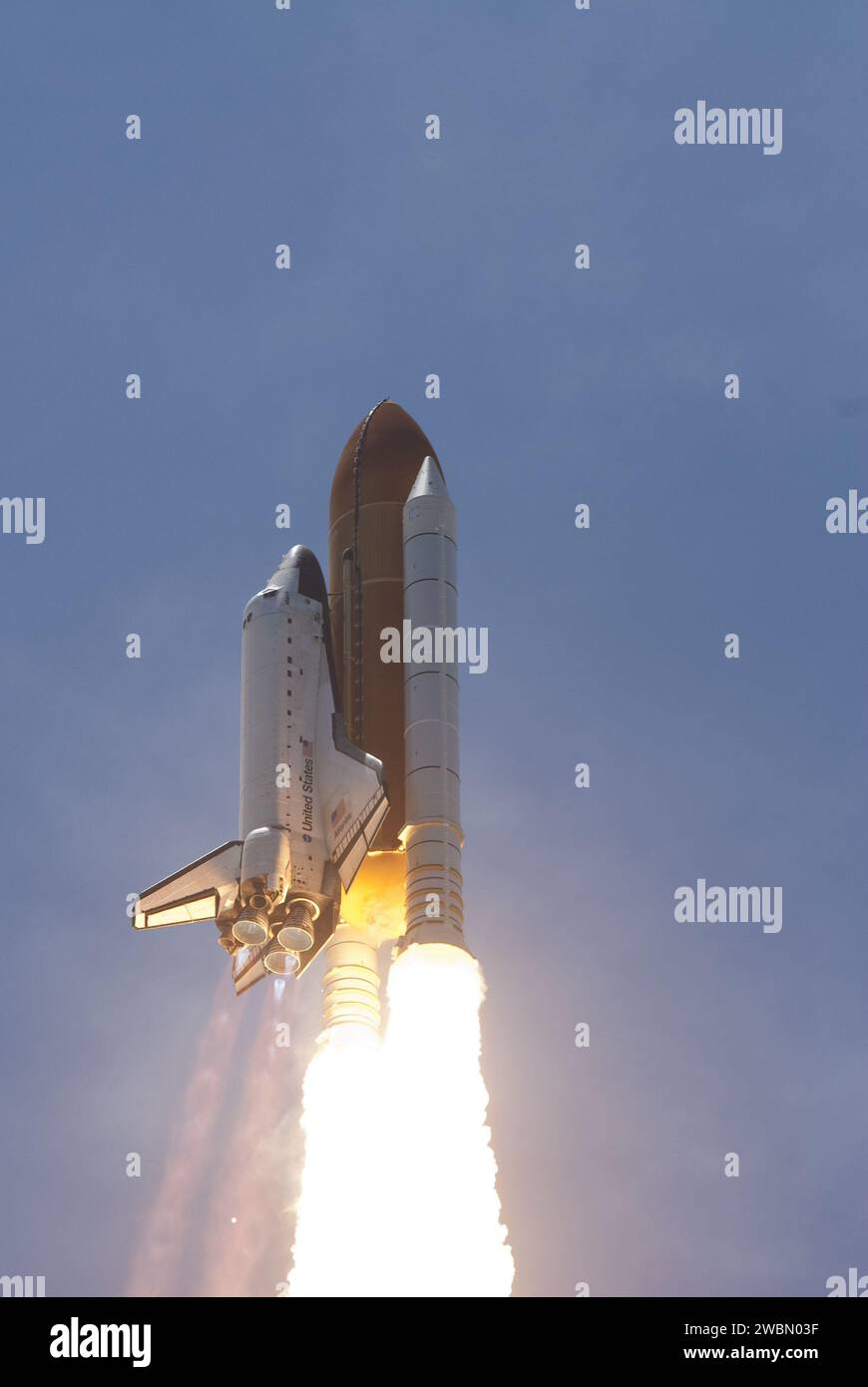 Atlantis launches from Kennedy Space Center's Launch Pad 39A using twin ...