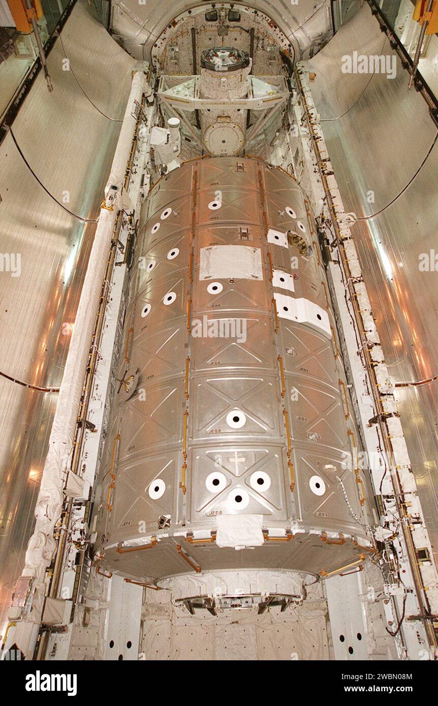 KENNEDY SPACE CENTER, FLA. -- The U.S. Lab Destiny rests in the payload ...