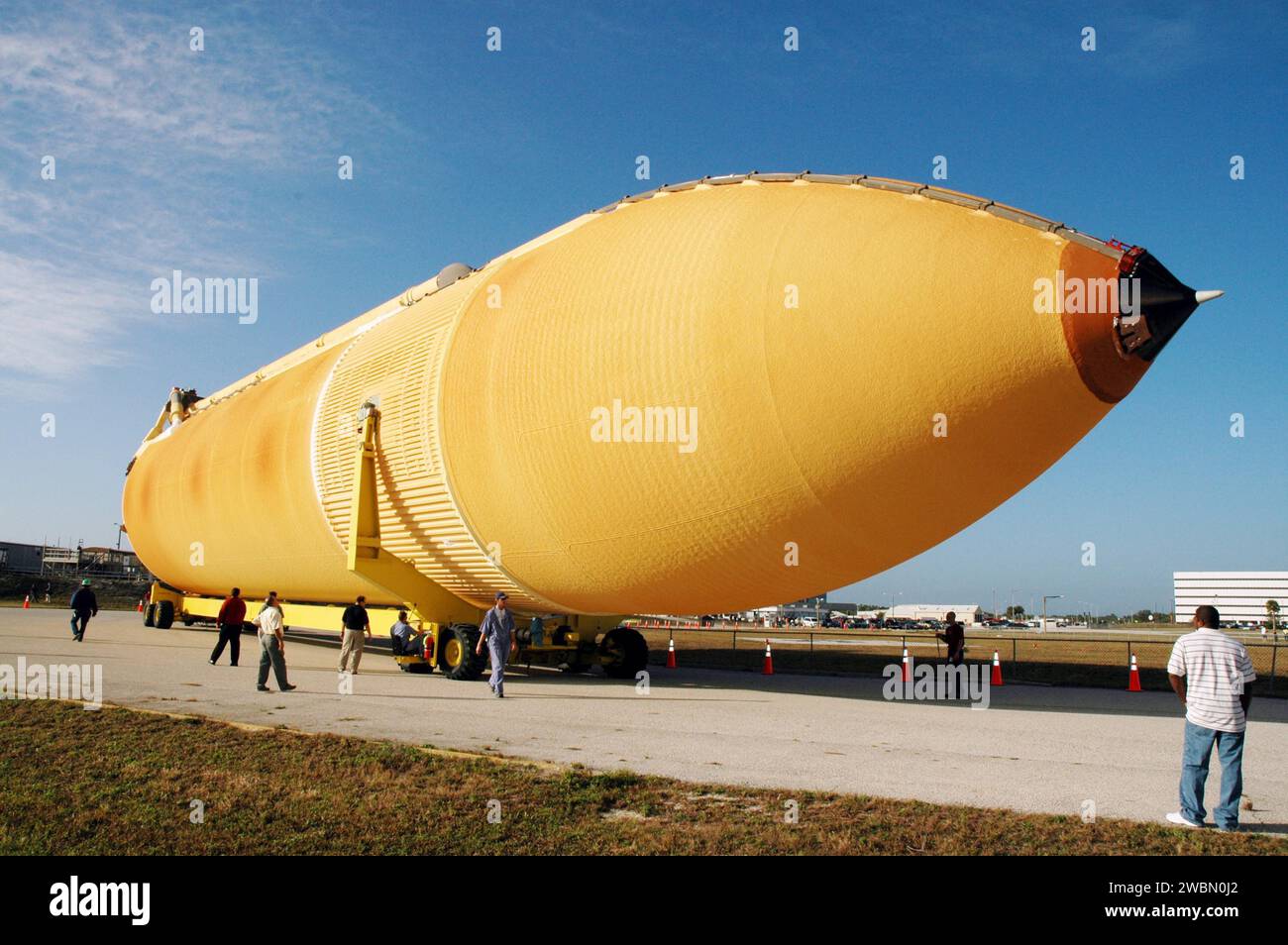 KENNEDY SPACE CENTER, FLA. - The newly redesigned External Tank turns ...