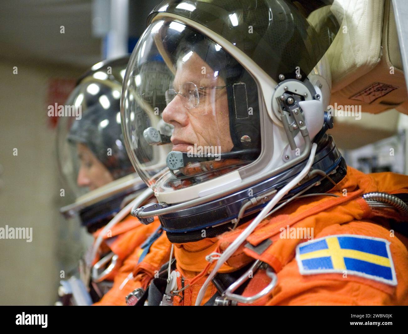 STS-128 crew members conducted preflight exercises in the fixed-based ...