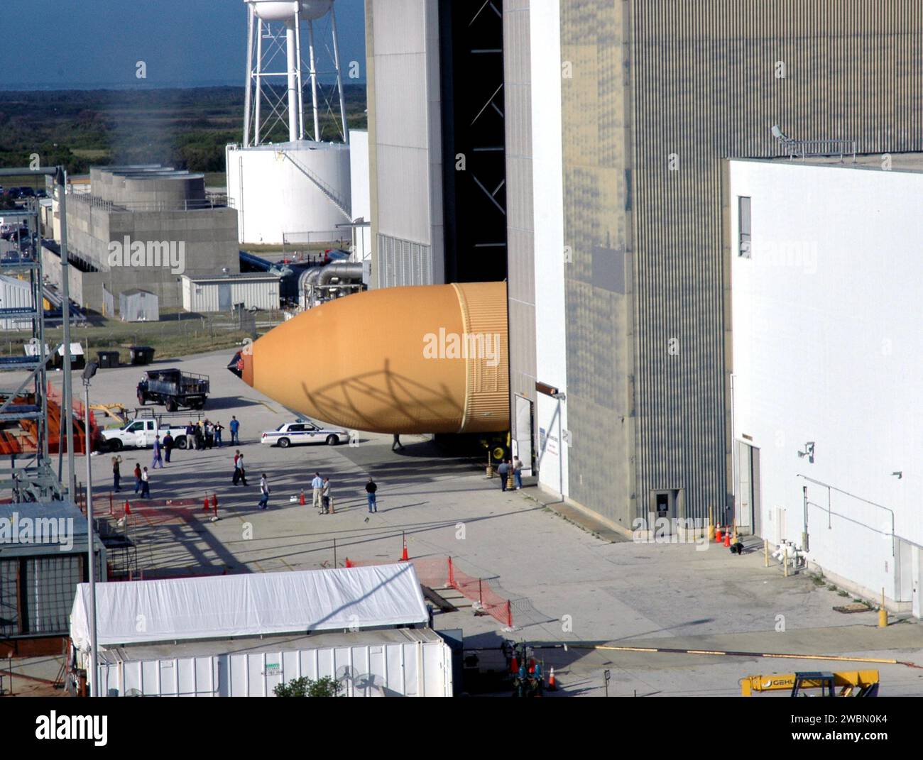 KENNEDY SPACE CENTER, FLA. - Viewed from the roof of the Launch Control ...