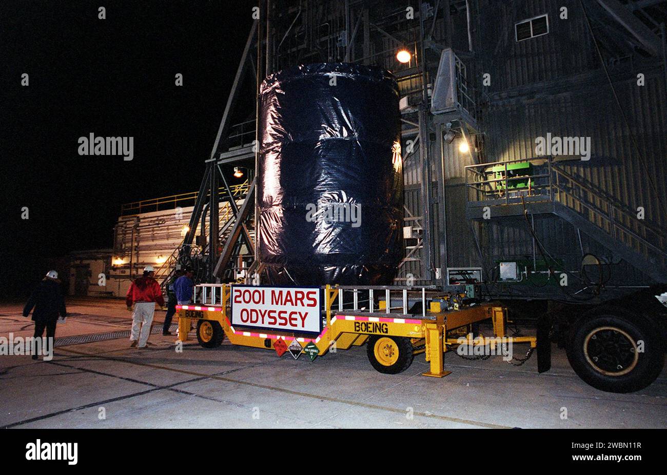 In the early morning before dawn the 2001 Mars Odyssey spacecraft ...