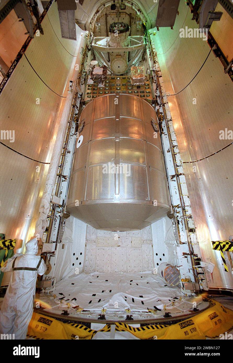 KENNEDY SPACE CENTER, FLA. -- The Multi-Purpose Logistics Module ...