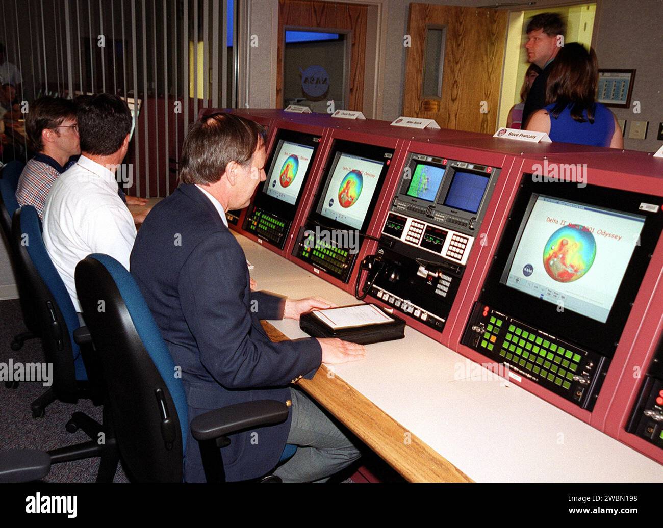 At the dedication of the upgraded Launch Vehicle Data Center in Hangar ...