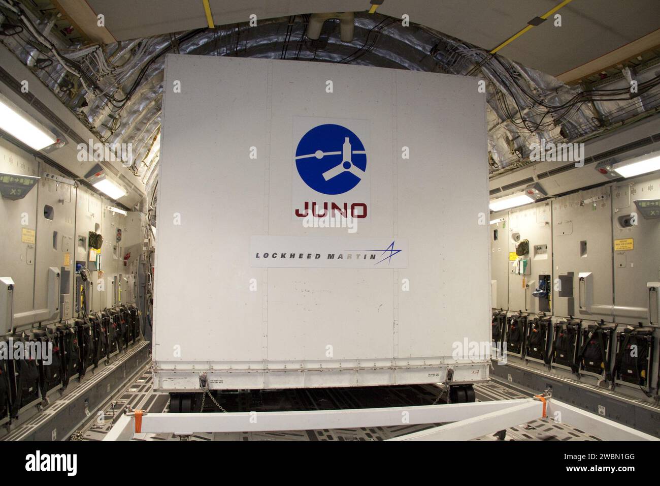 CAPE CANAVERAL, Fla. -- NASA's Juno spacecraft arrives at Kennedy Space ...