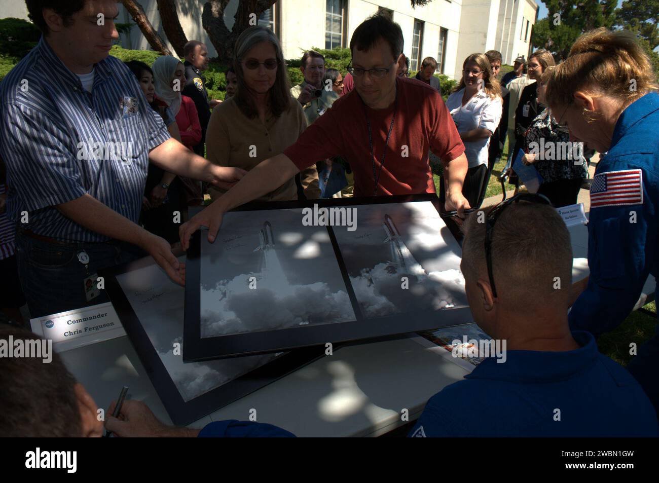 The final STS-135 Space Shuttle crew—Ferguson, Hurley, Magnus, and ...