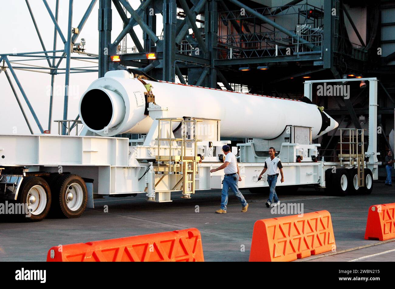 KENNEDY SPACE CENTER, FLA. - A Solid Rocket Booster destined for the ...