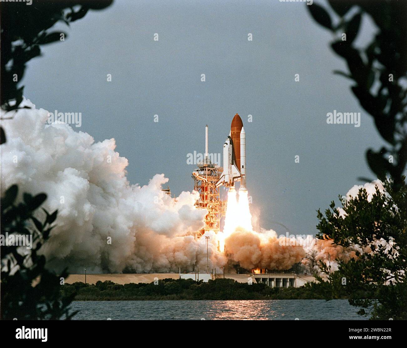 KENNEDY SPACE CENTER, FLA. -- Columbia launches on mission STS-9 from Launch Pad 39-A. This is ...