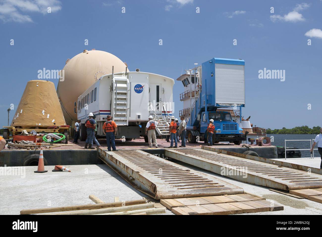 CAPE CANAVERAL, Fla. – A space shuttle orange flight test article ...