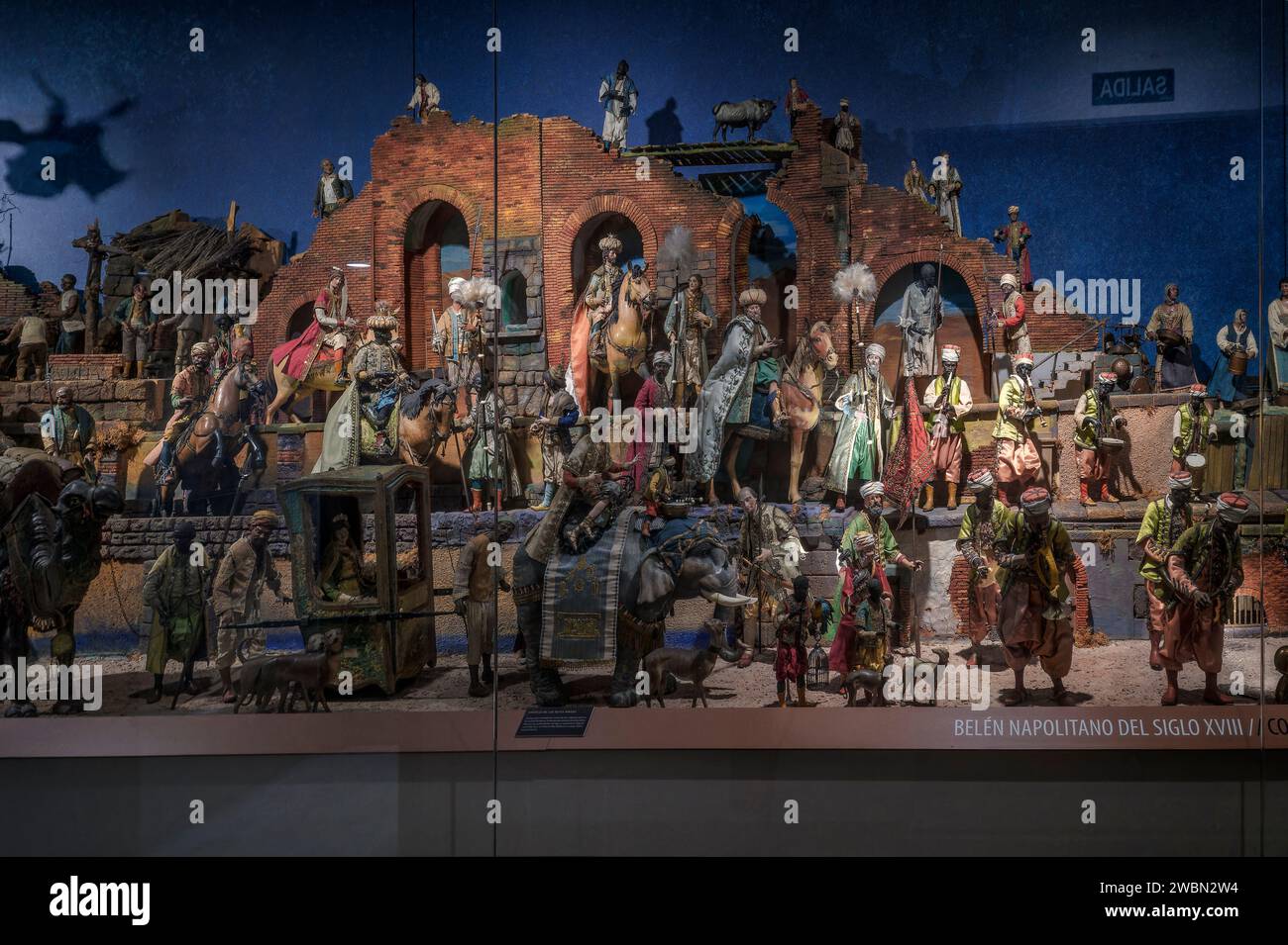 Scenes from the 18th century Neapolitan nativity scene in the museum ...