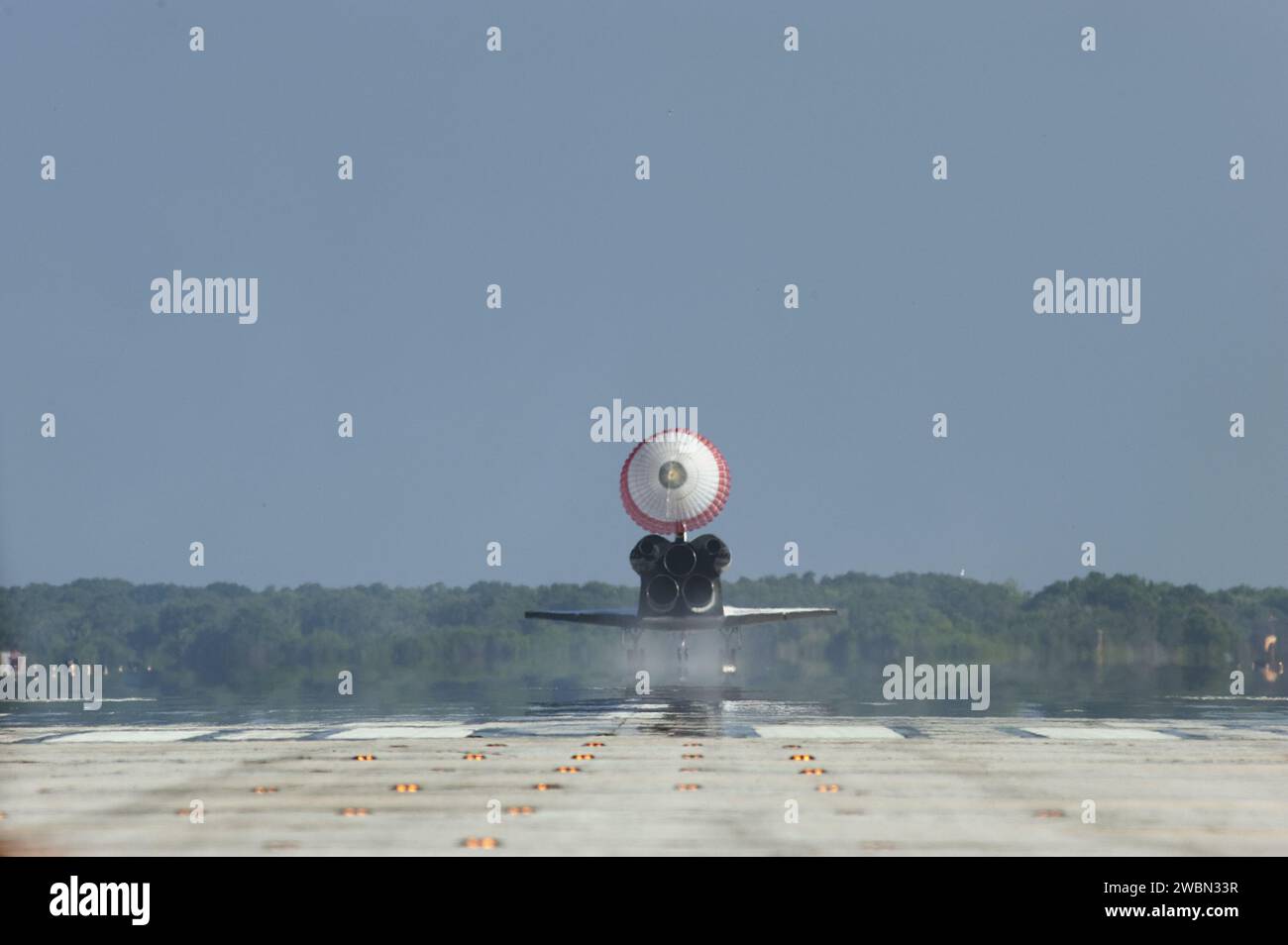 Space shuttle Atlantis landed on Runway 33 at Kennedy Space Center ...