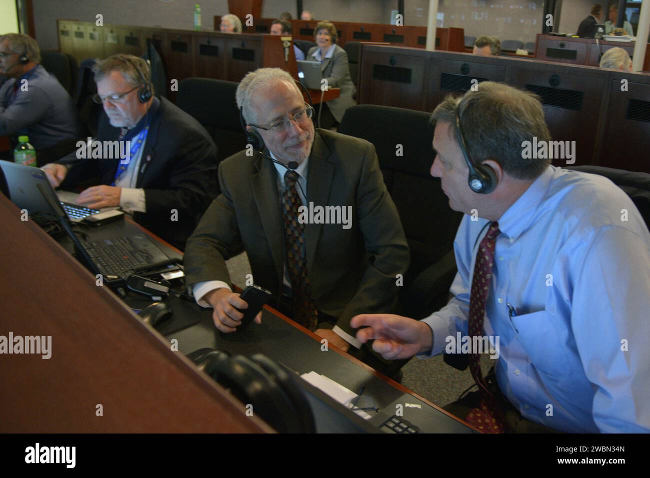 The Orion program management team reviews the launch procedure in ...