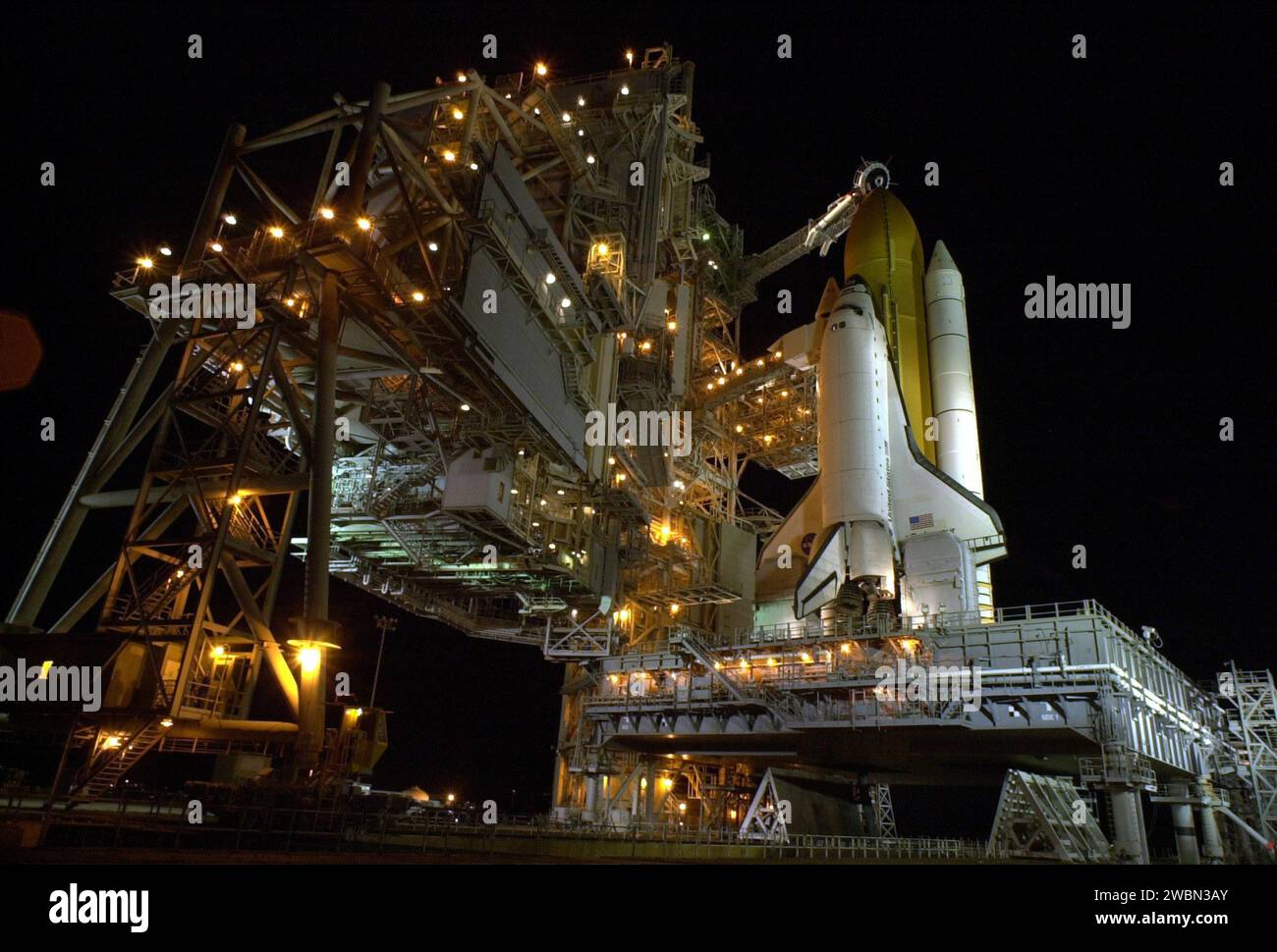 KENNEDY SPACE CENTER, Fla. -- After rollback of the Rotating Service ...