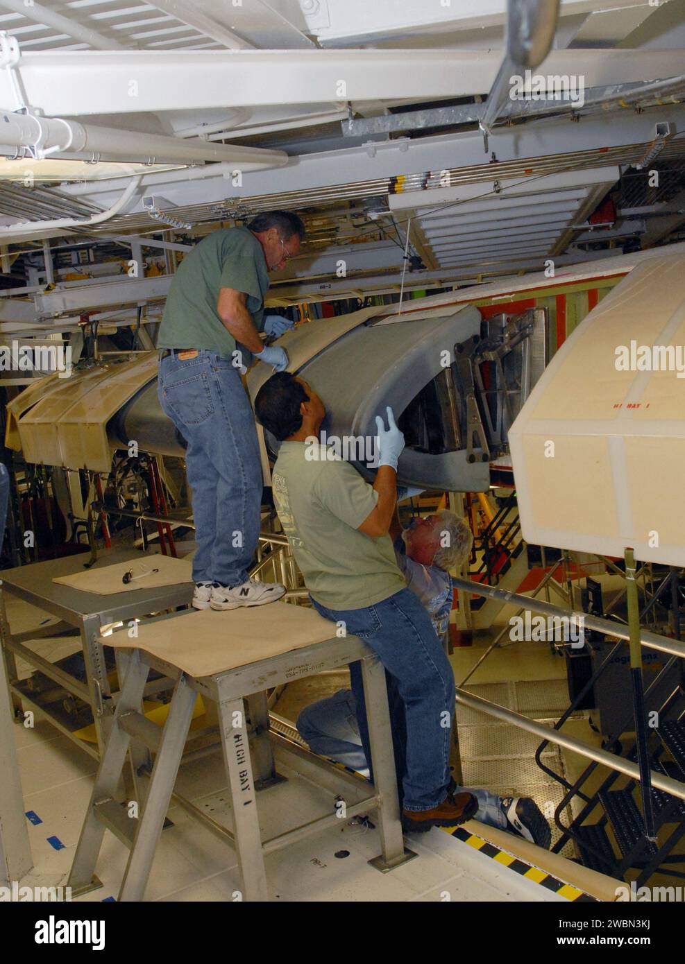 CAPE CANAVERAL, Fla. – In Orbiter Processing Facility 1 at NASA's ...