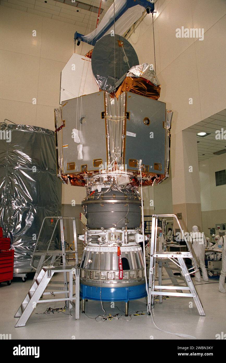 KENNEDY SPACE CENTER, Fla. -- The Microwave Anisotropy Probe (MAP) is ...