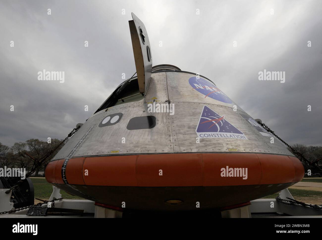 A mock up of the Orion Crew Module is seen, Monday, March 30, 2009 ...