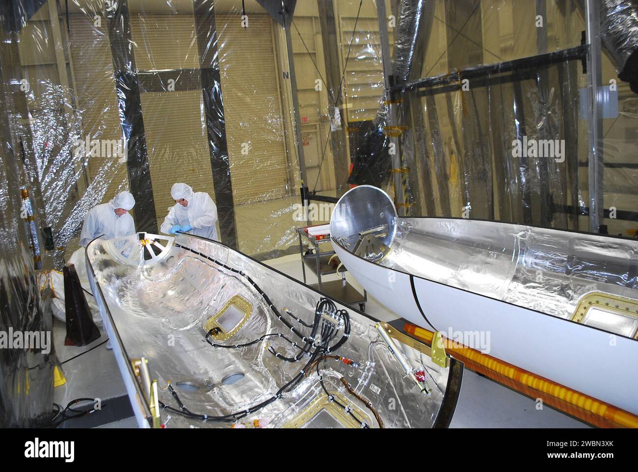 VANDENBERG AIR FORCE BASE, Calif. -- Technicians inside Building 1555 ...