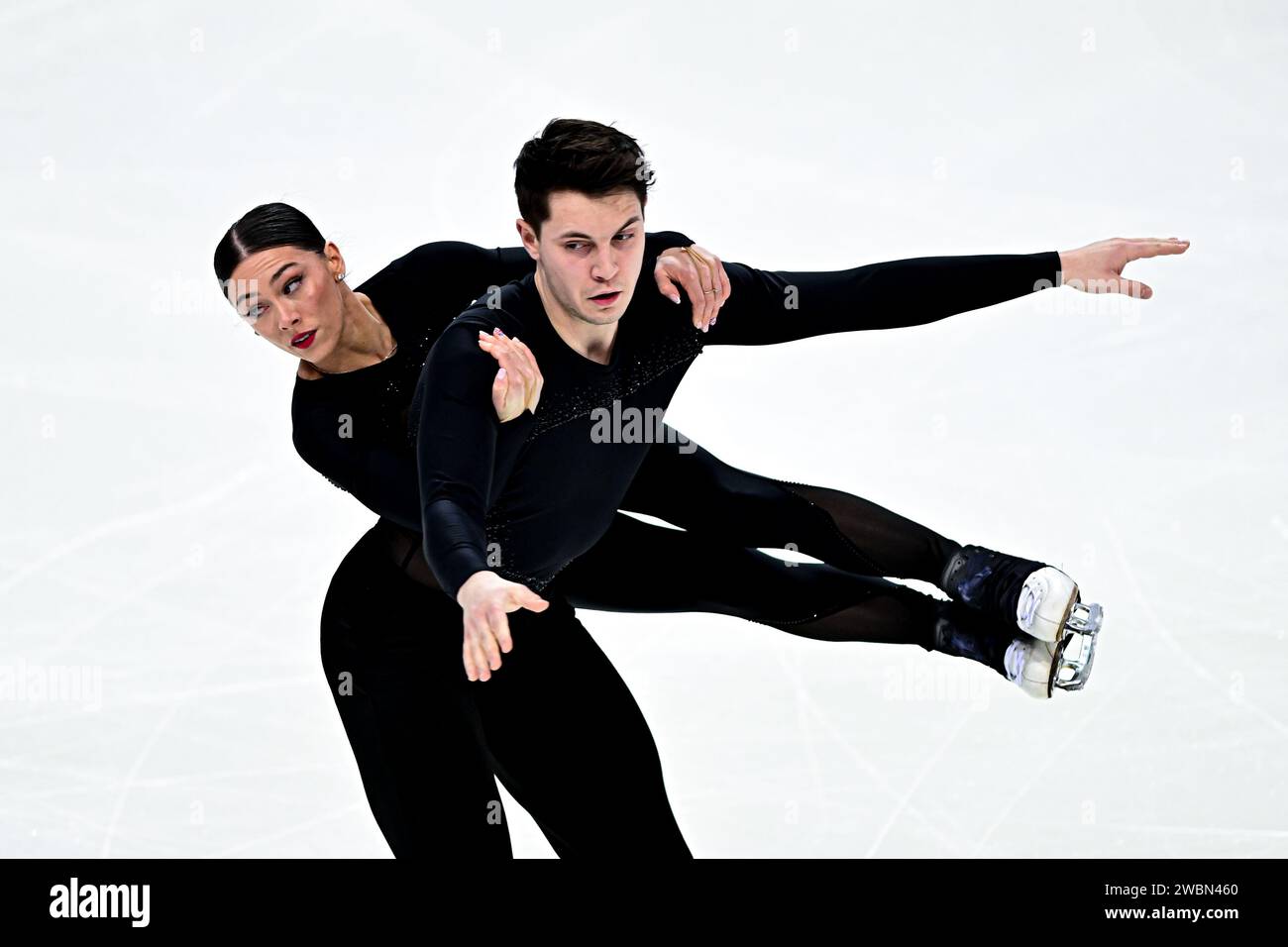 Anastasia VAIPAN-LAW & Luke DIGBY (GBR), during Pairs Free Skating, at ...