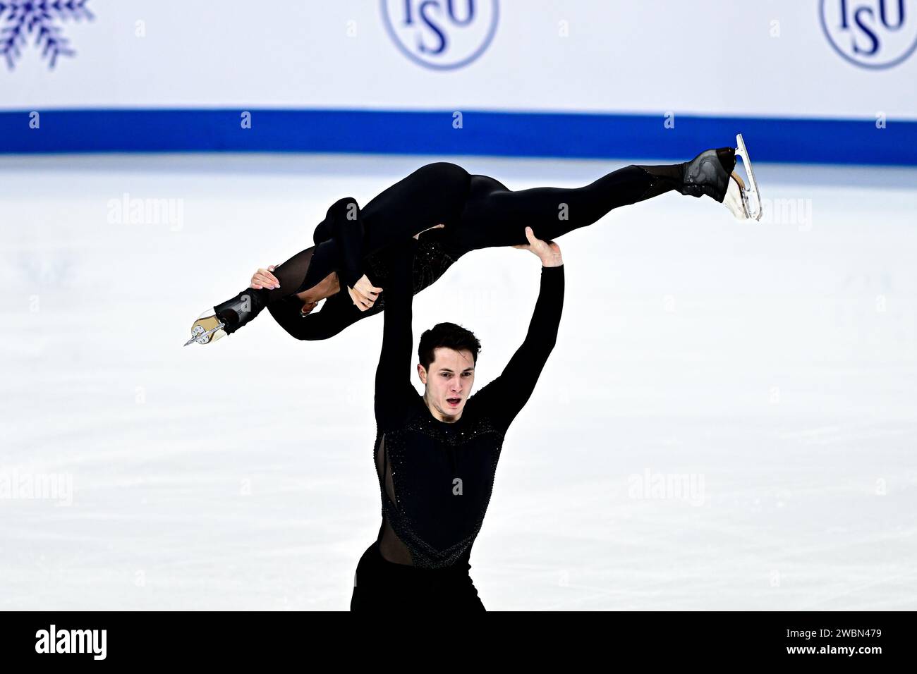 Anastasia VAIPAN-LAW & Luke DIGBY (GBR), during Pairs Free Skating, at ...