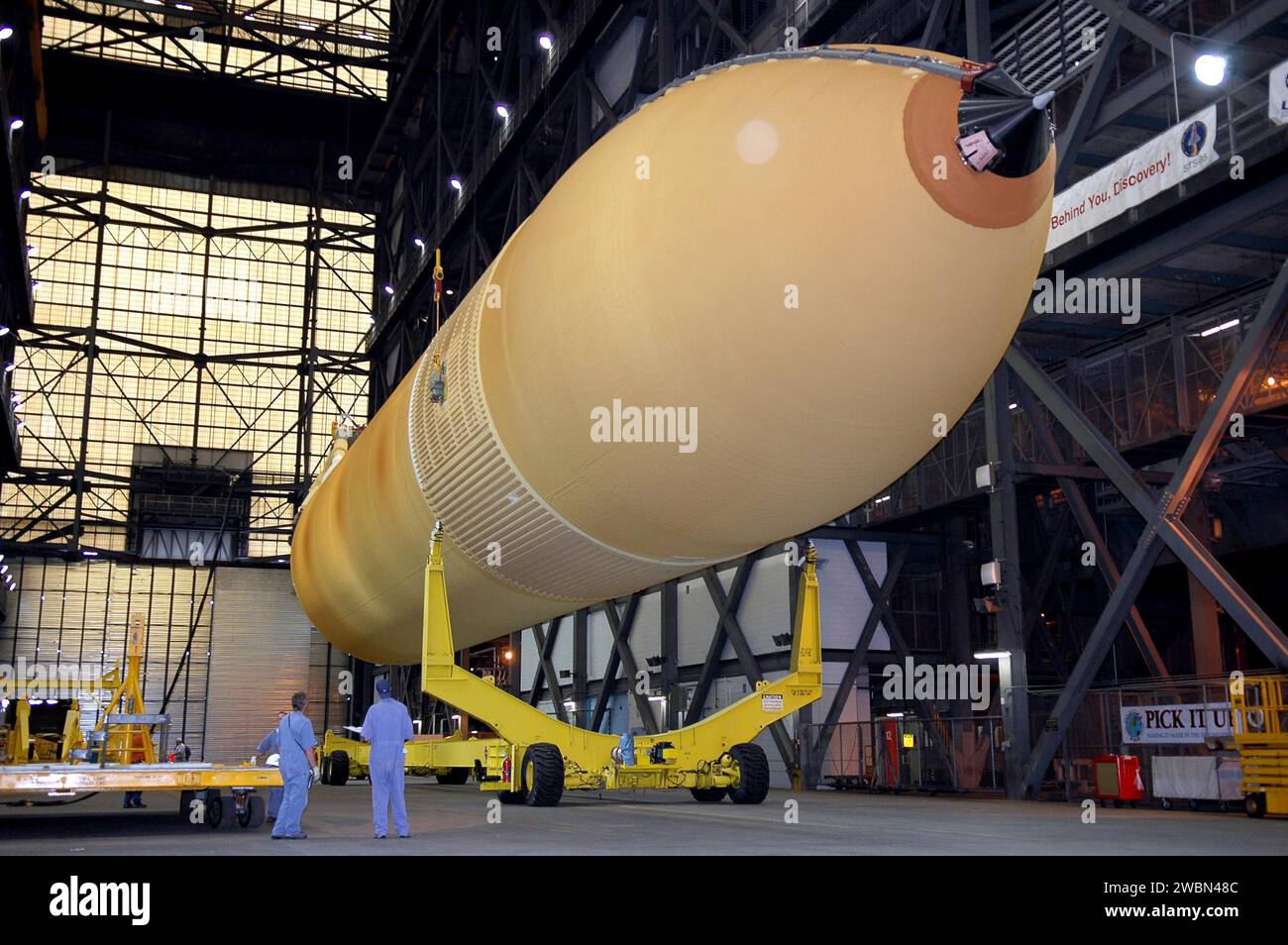 KENNEDY SPACE CENTER, FLA. - The redesigned External Tank is being ...