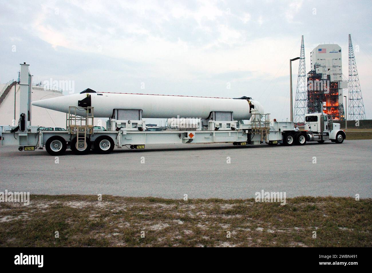 KENNEDY SPACE CENTER, FLA. - The second of two Solid Rocket Boosters ...