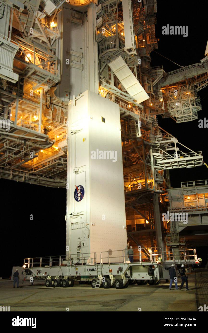 CAPE CANAVERAL, Fla. -- A canister, carrying the Alpha Magnetic ...