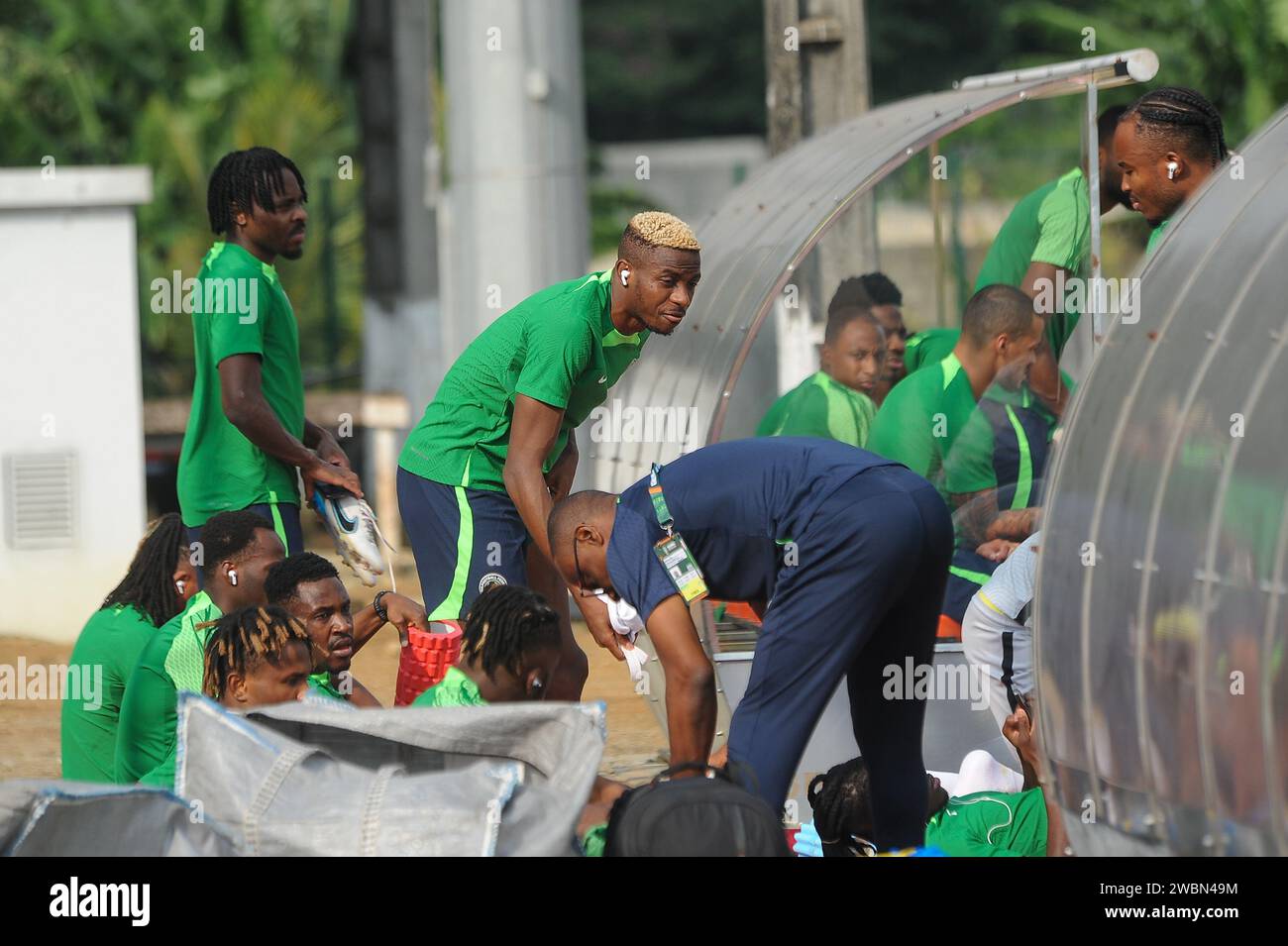 ABIDJAN, COTE D'IVORE - JANUARY 11; Victor Osihmen of Nigeria during ...