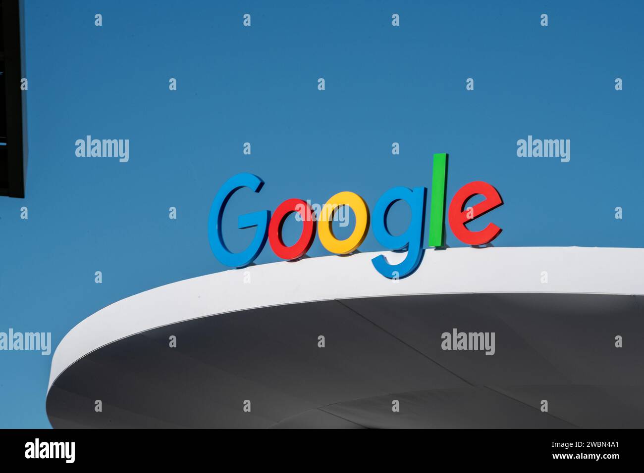 Las Vegs, NV, USA. 11th Jan, 2024. Google logo at the Las Vegas ...