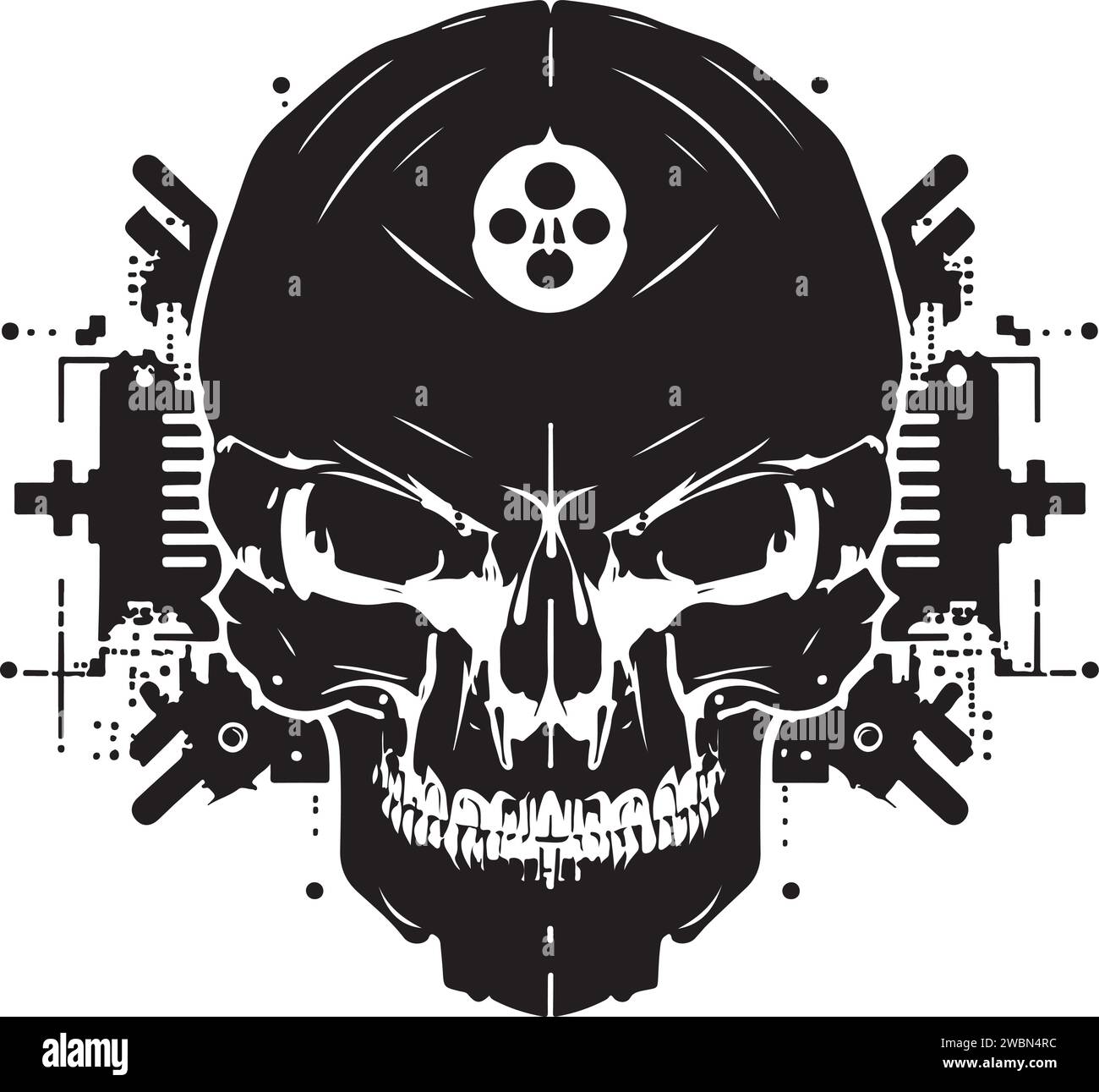 Skull print Cut Out Stock Images & Pictures - Alamy