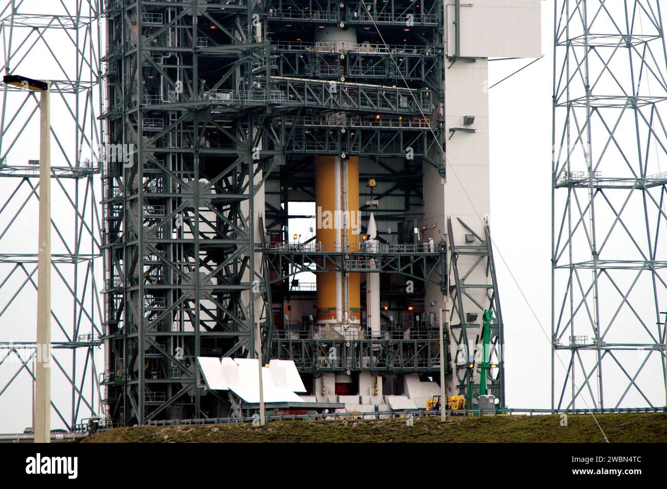 KENNEDY SPACE CENTER, FLA. - On Launch Complex 37 at Cape Canaveral Air ...