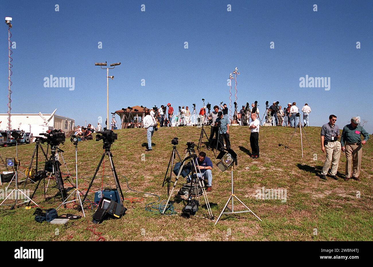 At Cape Canaveral Air Force Station, dozens of photographers set up ...