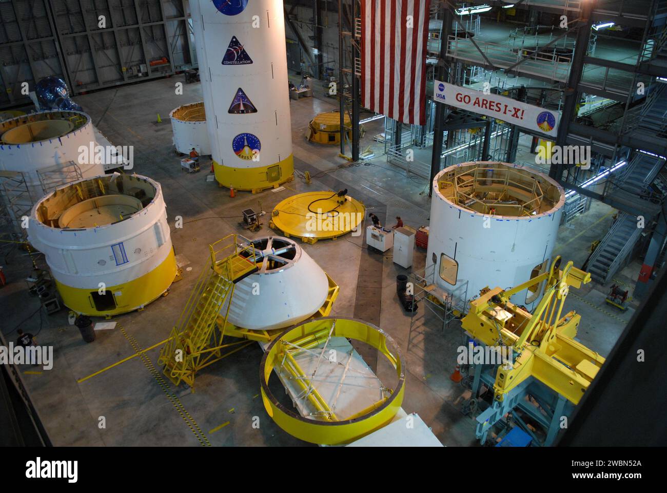 CAPE CANAVERAL, Fla. – In the Vehicle Assembly Building's high bay 4 at ...