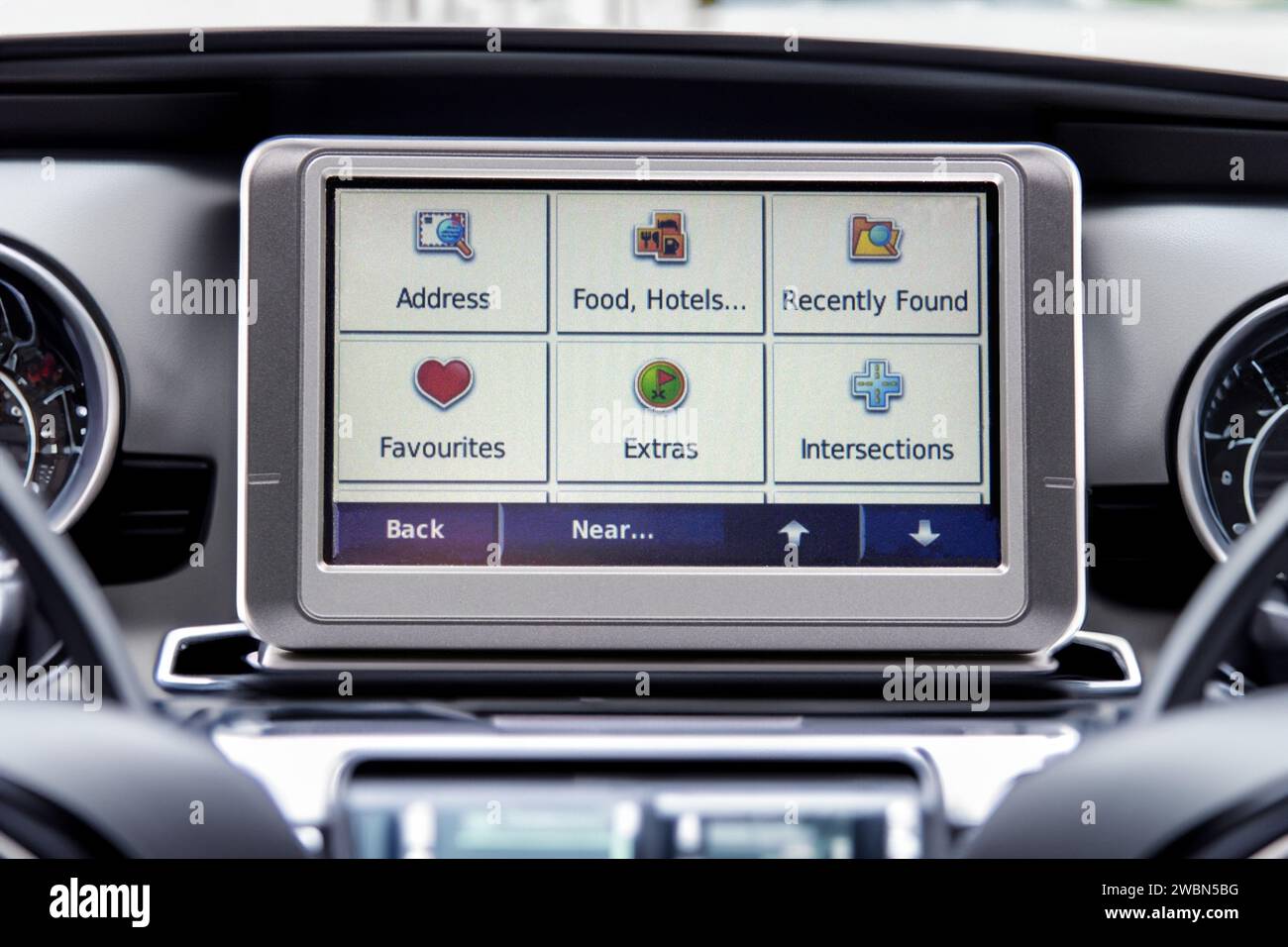Portable Satellite Navigation System Stock Photo - Alamy