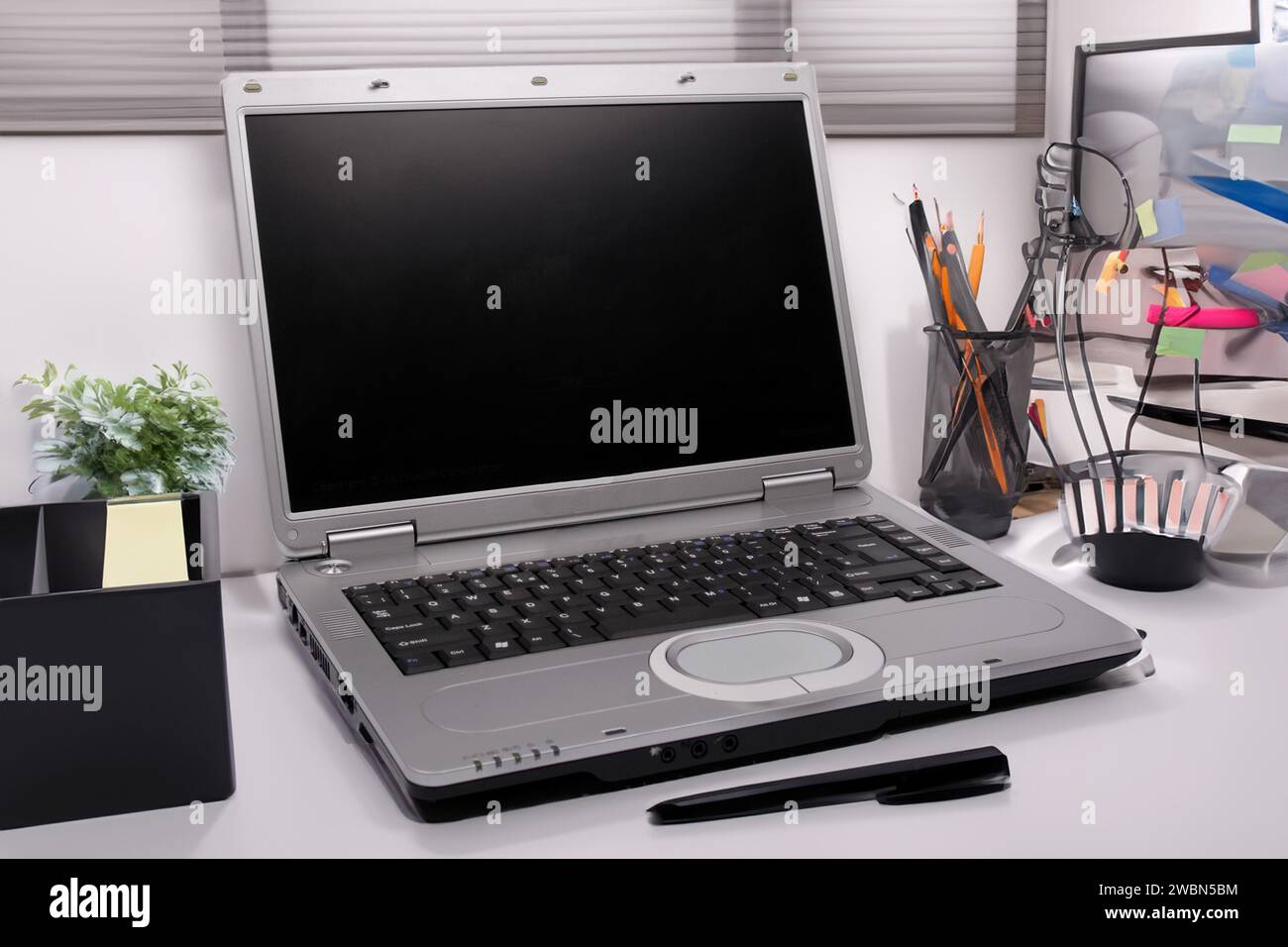 Modern Laptop Computer Stock Photo - Alamy