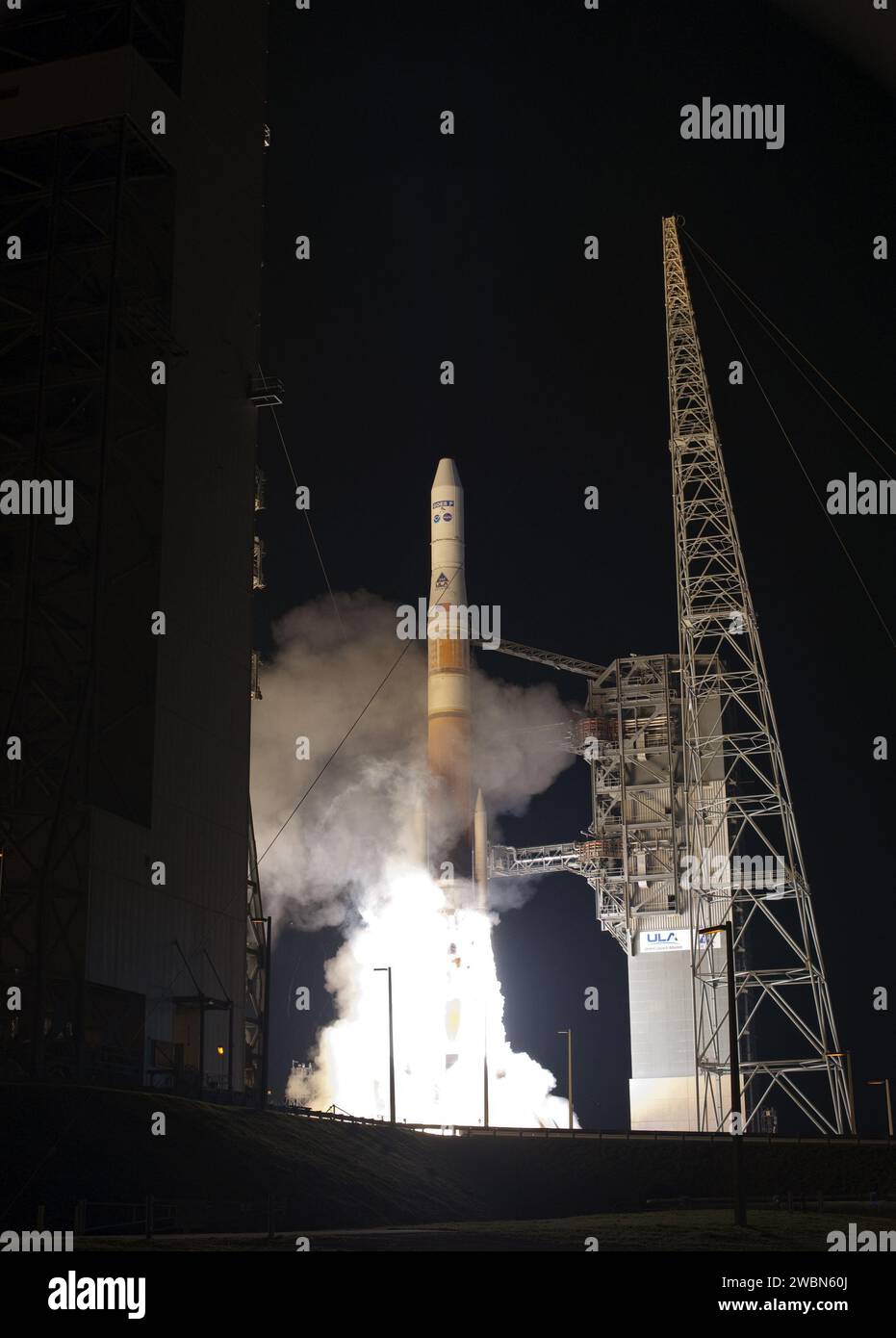 CAPE CANAVERAL, Fla. – An exhaust cloud forms at Launch Complex 37 on ...