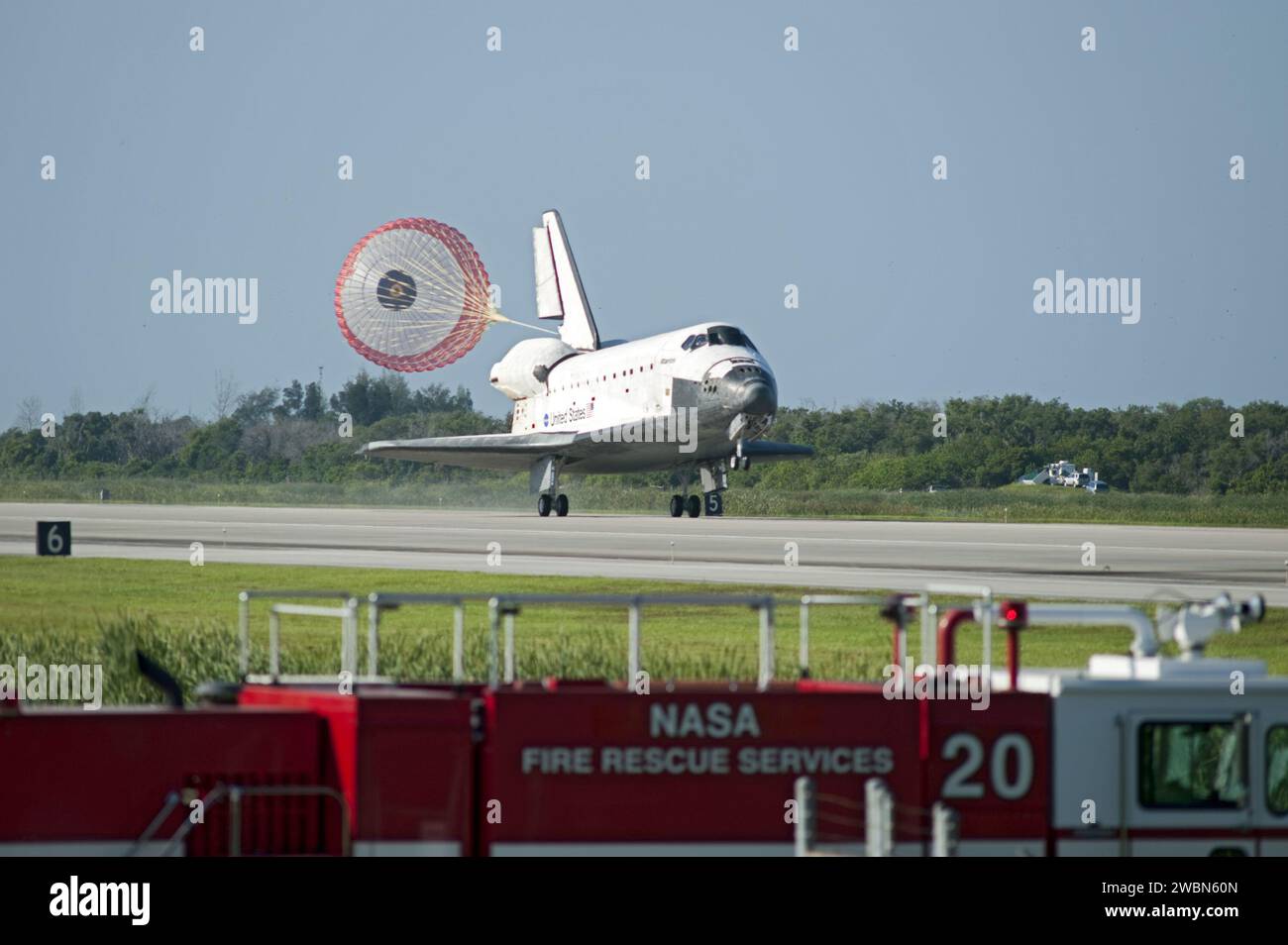 CAPE CANAVERAL, Fla. - NASA's Fire Rescue Services vehicle, part of the ...