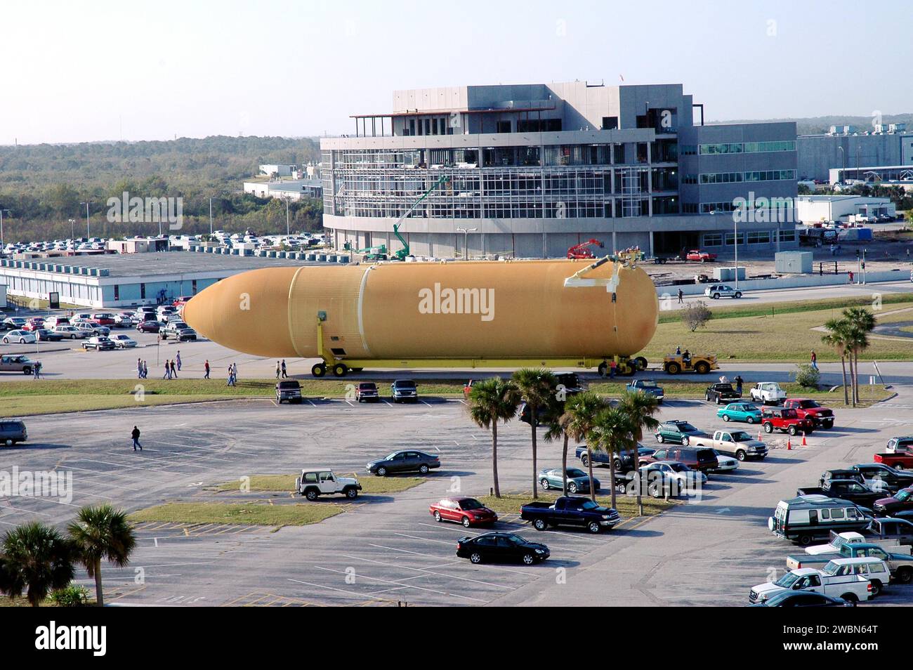 KENNEDY SPACE CENTER, FLA. - Viewed from the roof of the Launch Control ...