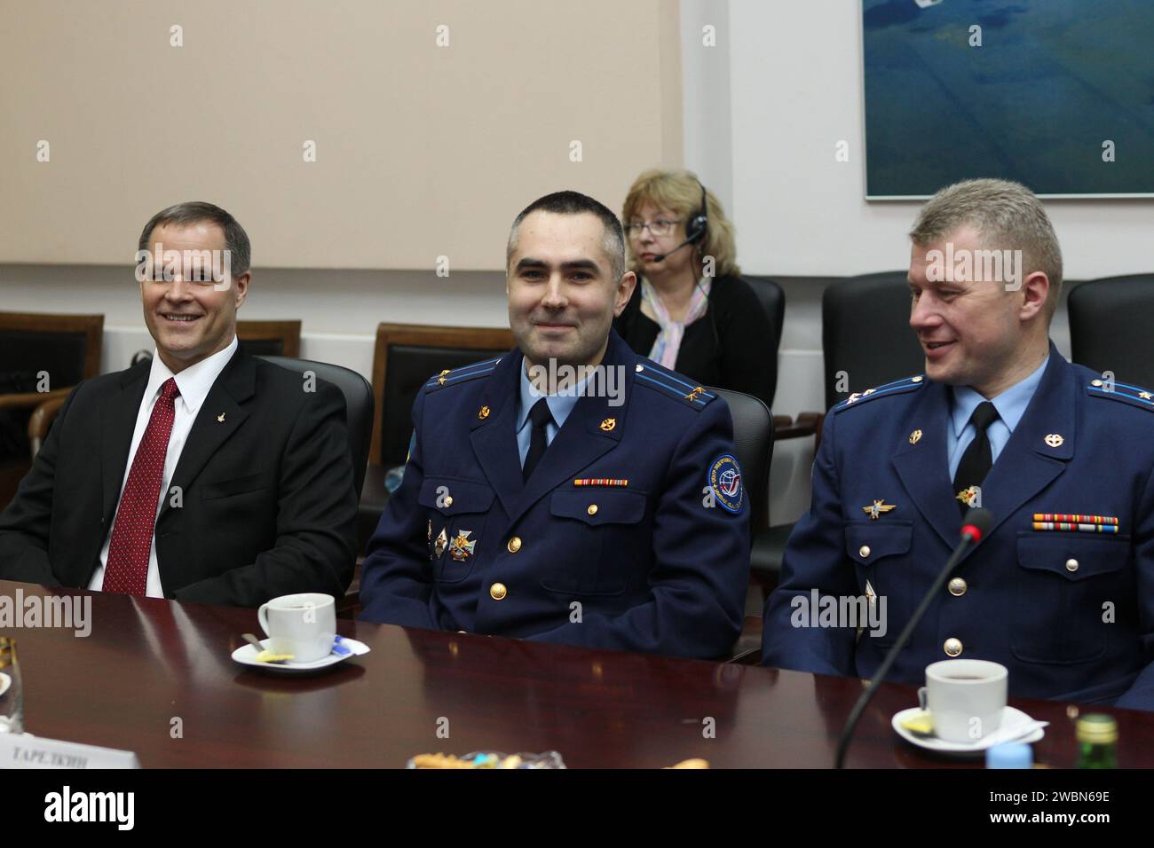 (26 April 2012) -- At the headquarters of the Russian Federal Space ...