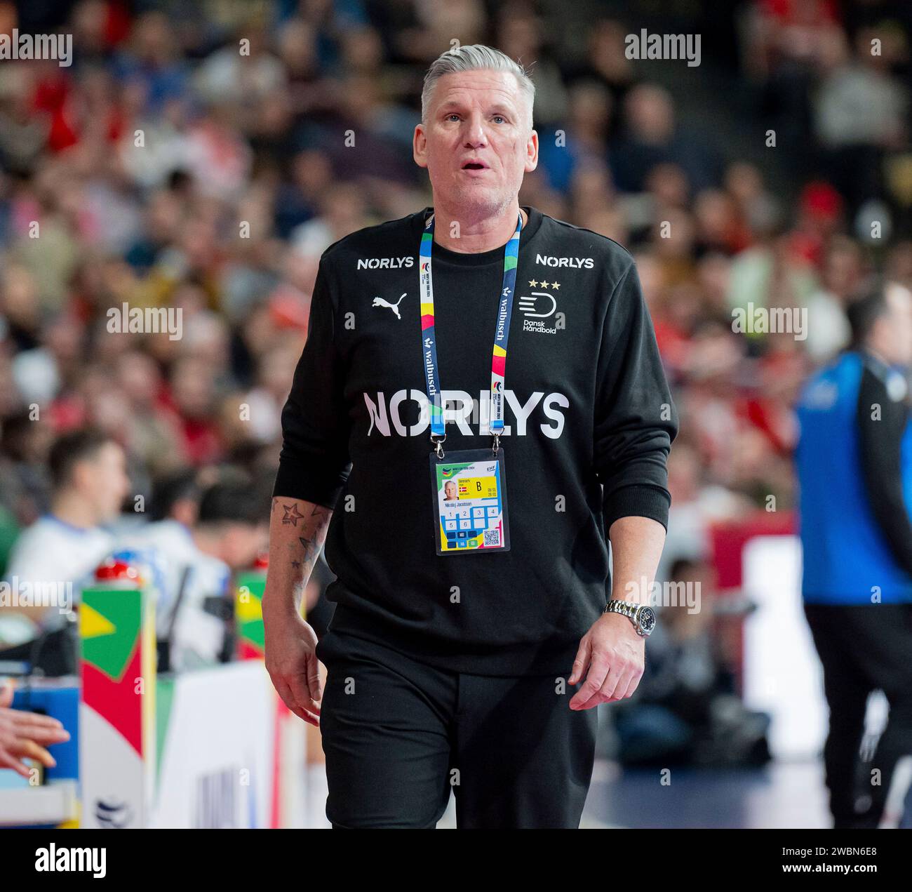 Muenchen, Deutschland. 11th Jan, 2024. Nikolaj Jacobsen (Chef-Trainer ...