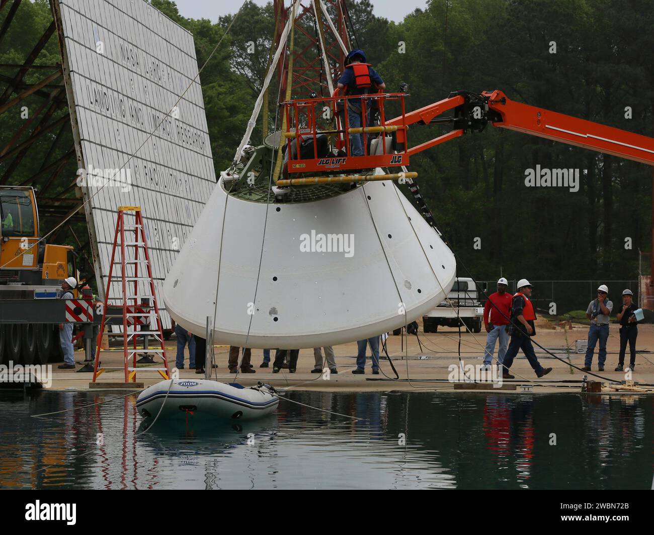 On May 11, 2016, NASA conducted an Orion water drop test at Langley ...