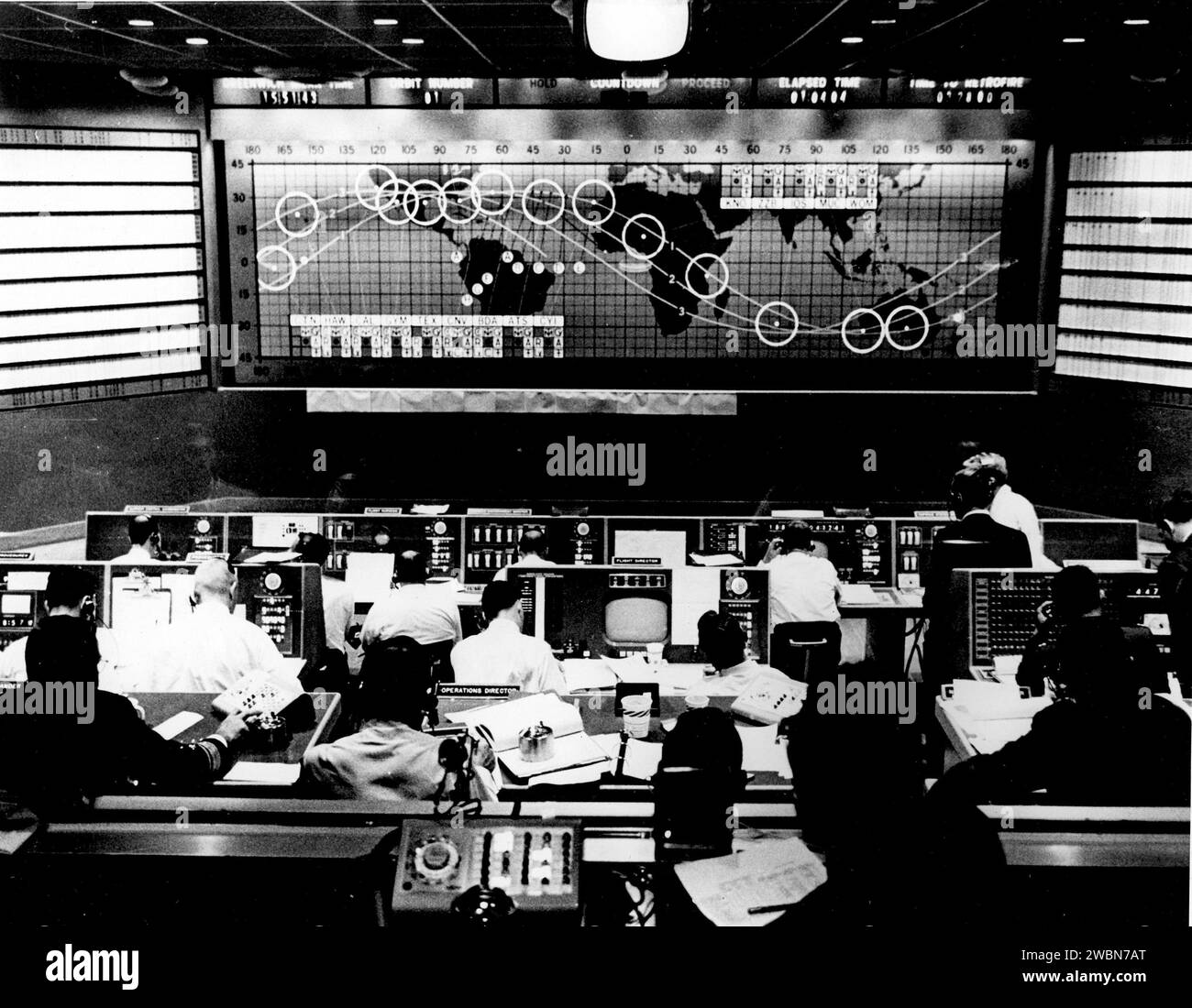 Mission controllers Black and White Stock Photos & Images - Alamy