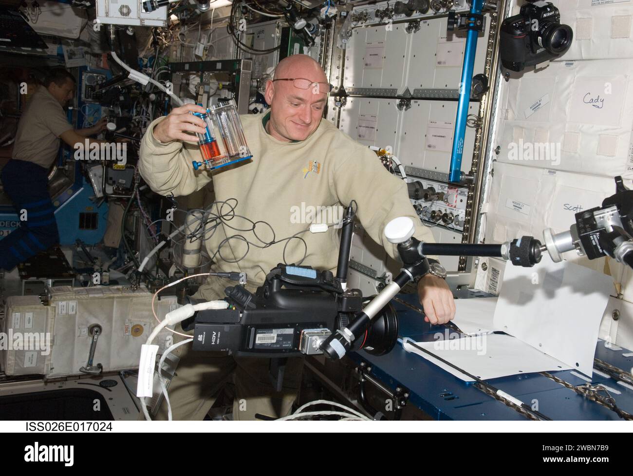 ISS026-E-017024 (11 Jan. 2011) --- NASA astronaut Scott Kelly ...