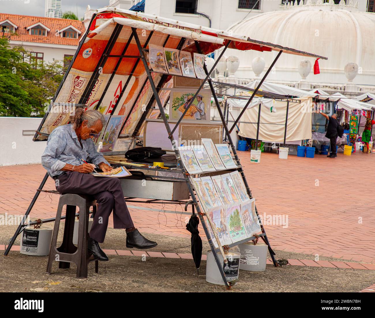 Panama City Old Town Street Market Stock Photo - Alamy